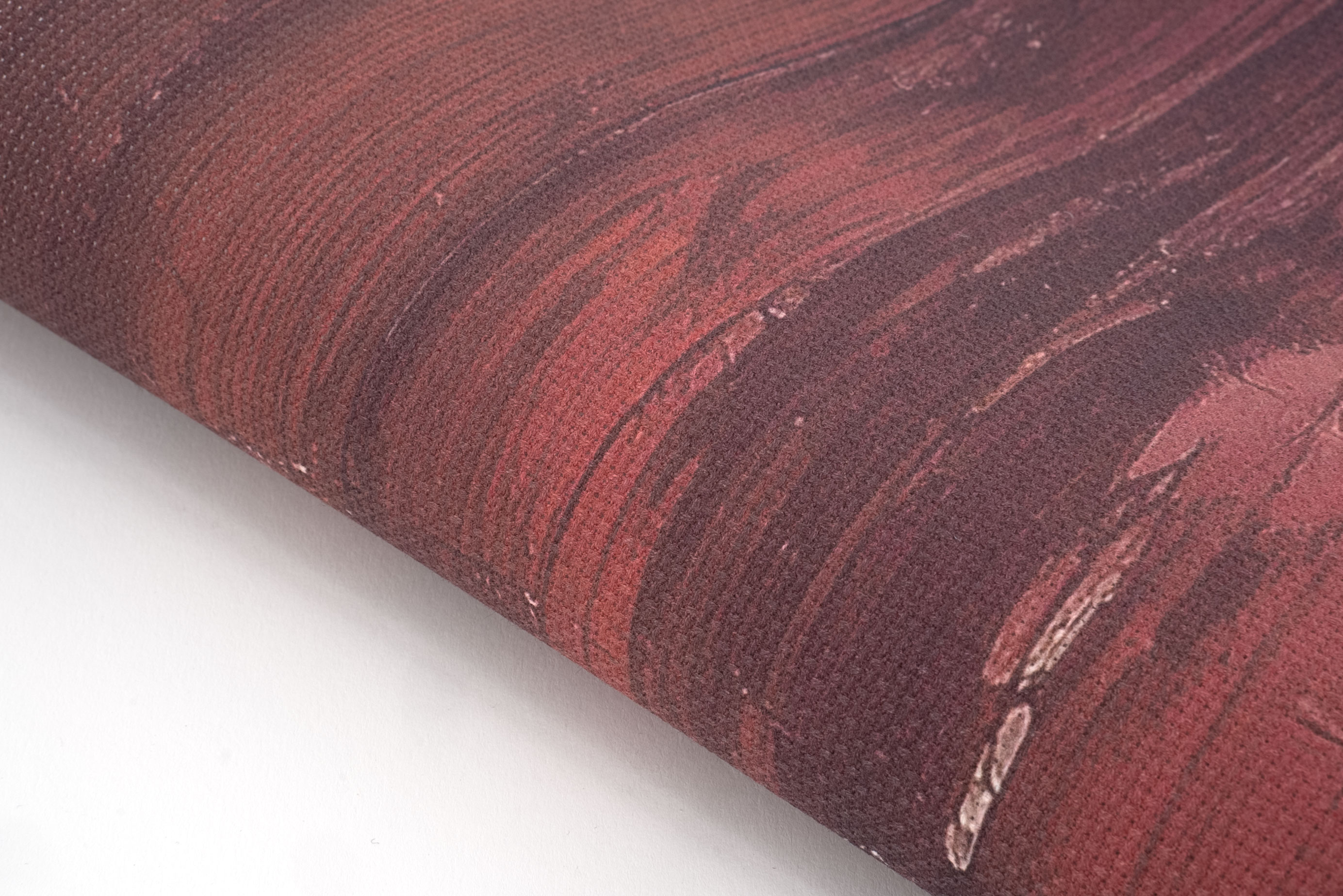 Christmas Red Rustic Wood Stitch Fabric