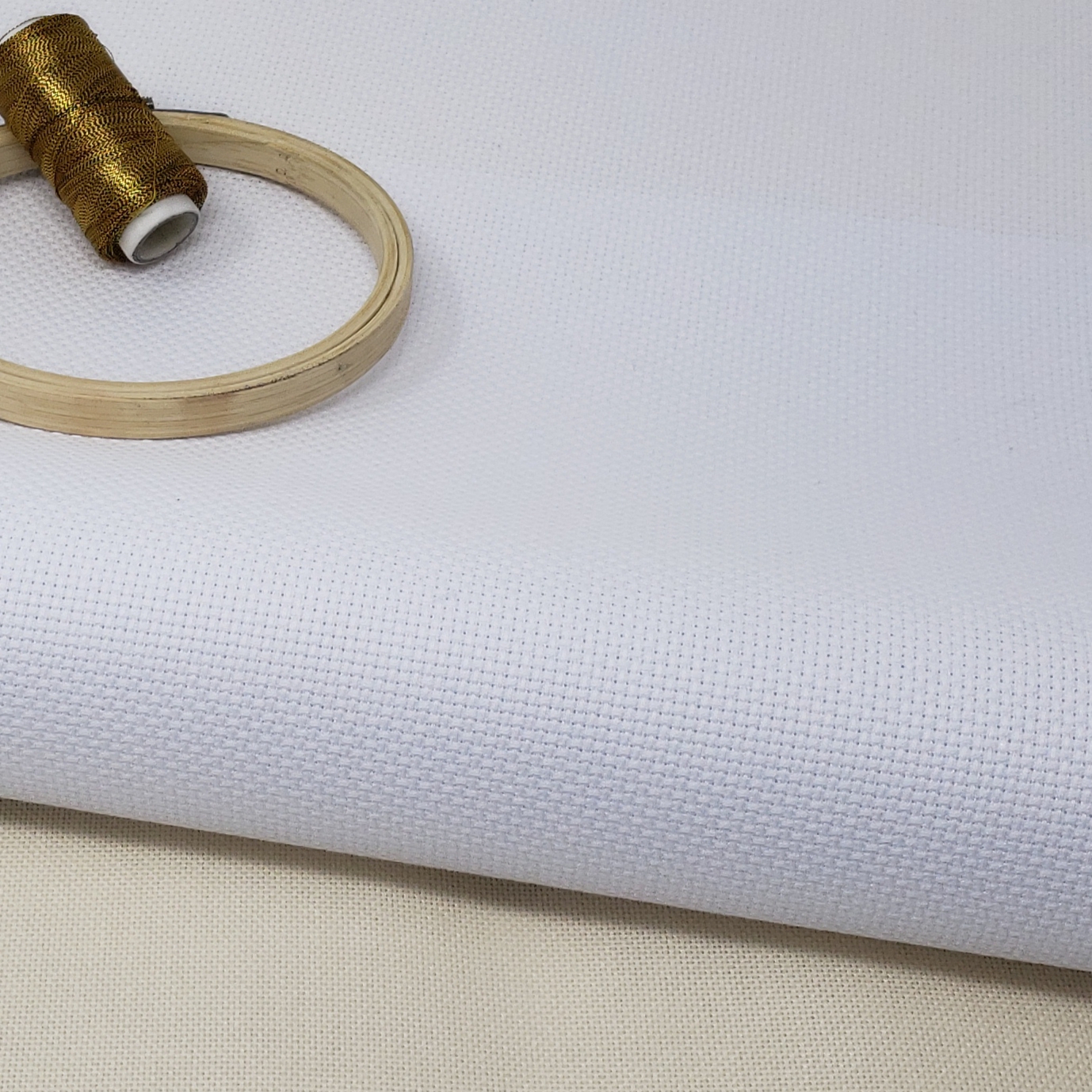 White - Solid Cross Stitch Fabric - Fabric Flair