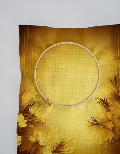 Antique Golden Spring Cross Stitch Fabric