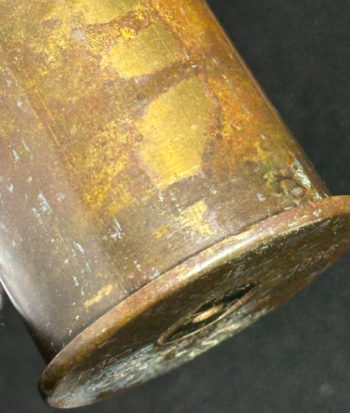 Awesome Inert Nazi 37mm PAK round with book