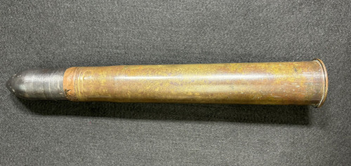 Awesome Inert Nazi 37mm PAK round with book