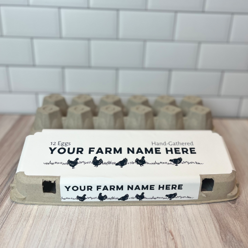 Carton Labels - Create Your Own - Custom Full-Wrap Labels - The Egg ...