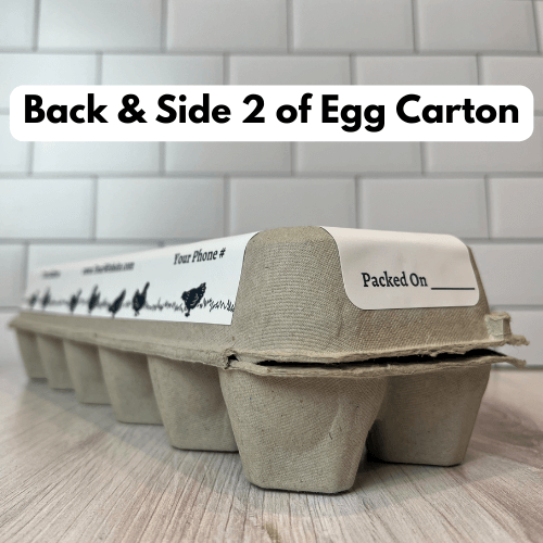 Customize your egg cartons with this personalized red barn full top ...
