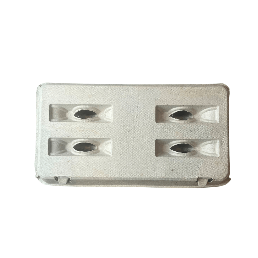 Blank 18-Egg View Style Paper-Pulp Cartons | Eco-Friendly Egg Cartons