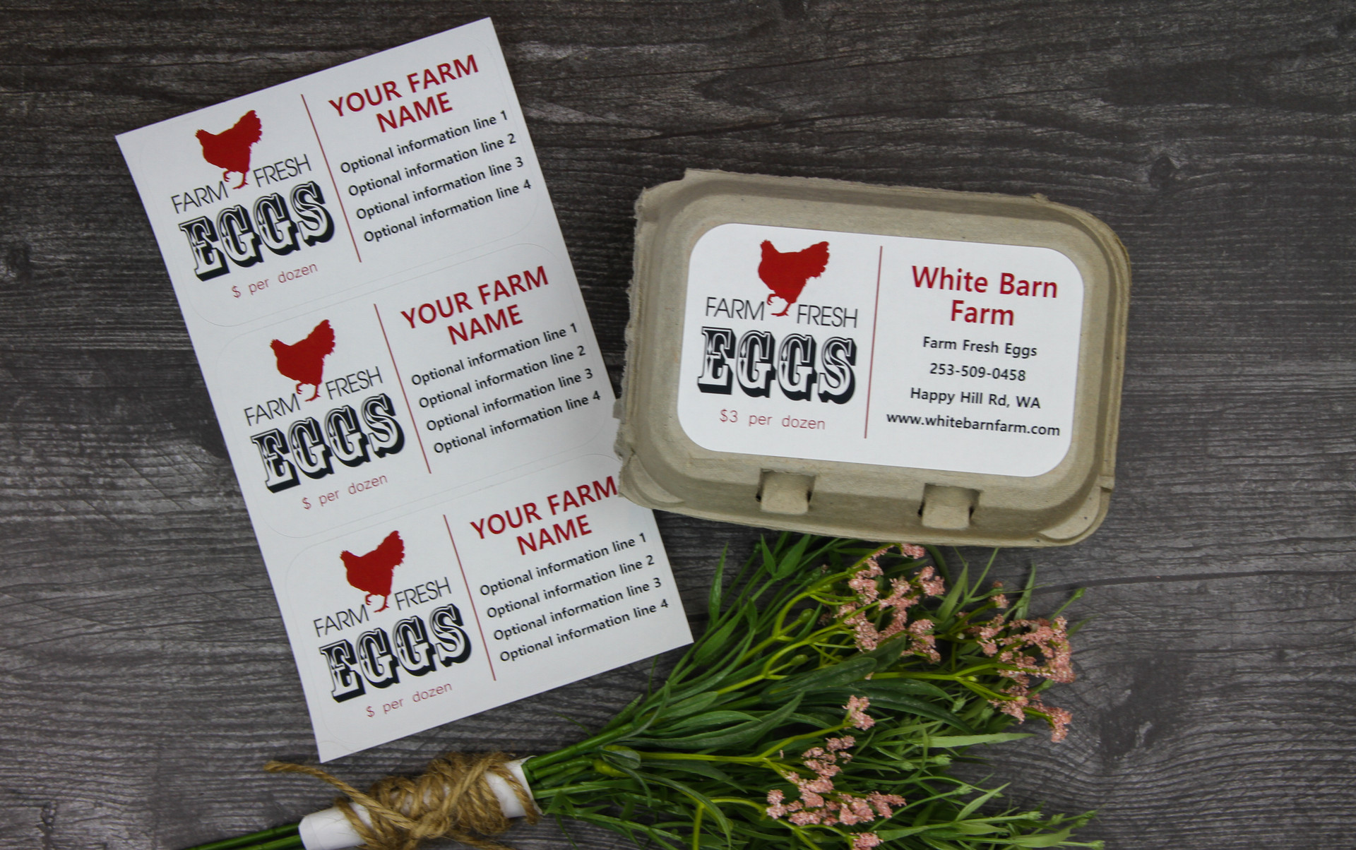 Custom Egg Carton Labels for Small Independent Farmers | The Egg Carton ...