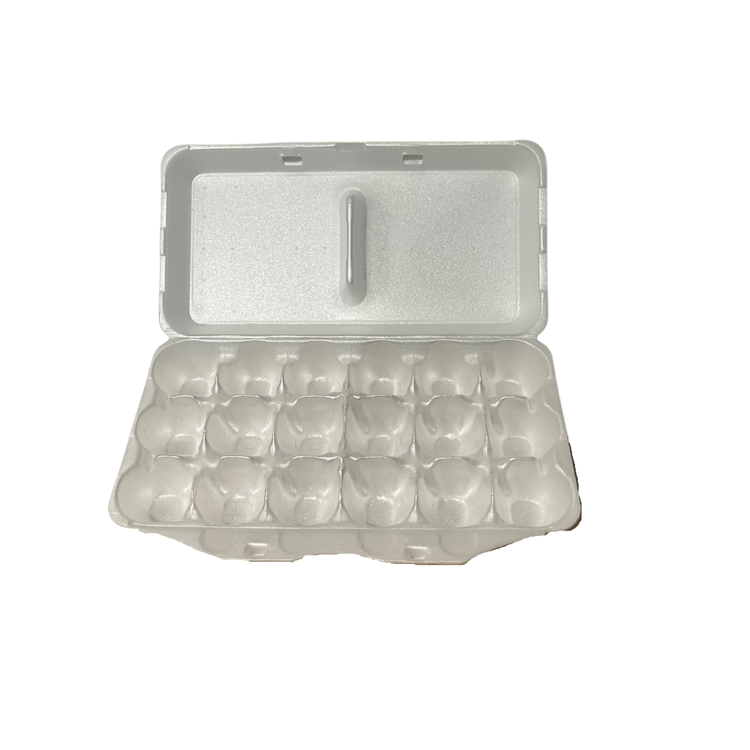 Yellow 12-Egg Blank Styrofoam Carton | Foam Egg Cartons for Chicken Eggs