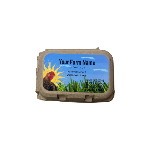 Medium Labels for Egg Cartons - Customizable | The Egg Carton Store
