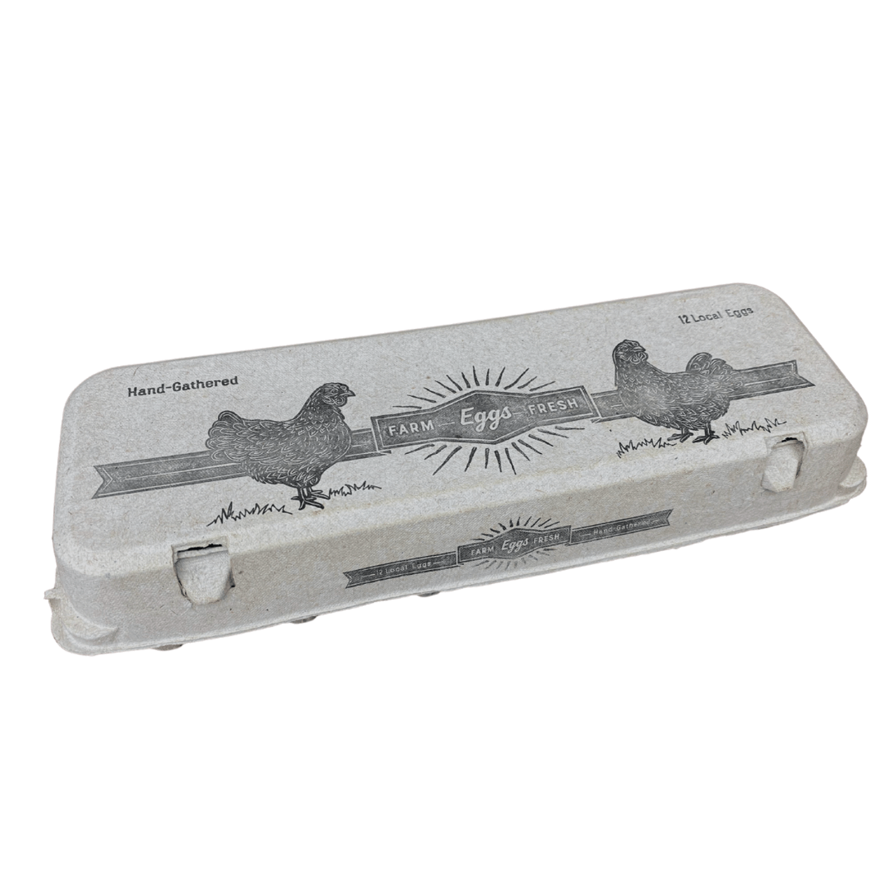 Vintage Style Paper Pulp 12-Egg Cartons in Bulk - Farmhouse