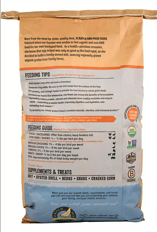 Scratch and Peck Feeds® Organic Layer Mash Feed