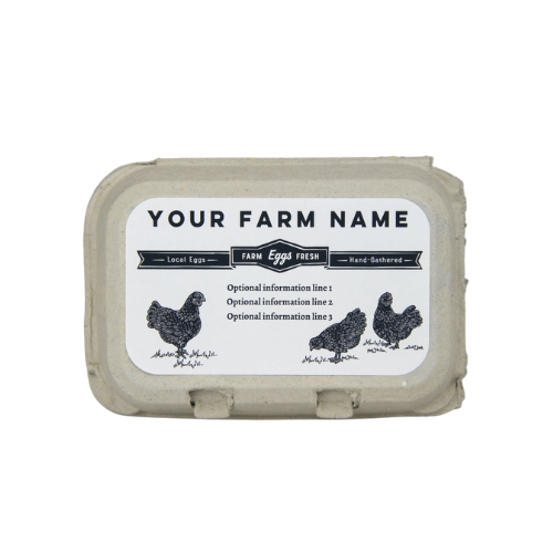 Medium Labels for Egg Cartons - Customizable | The Egg Carton Store