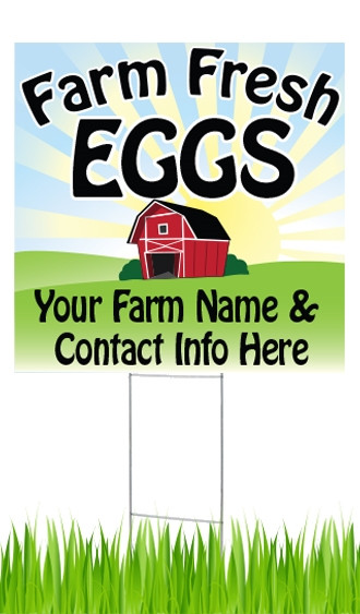 Yard Signs for Small Independent Farms | The Egg Carton Store
