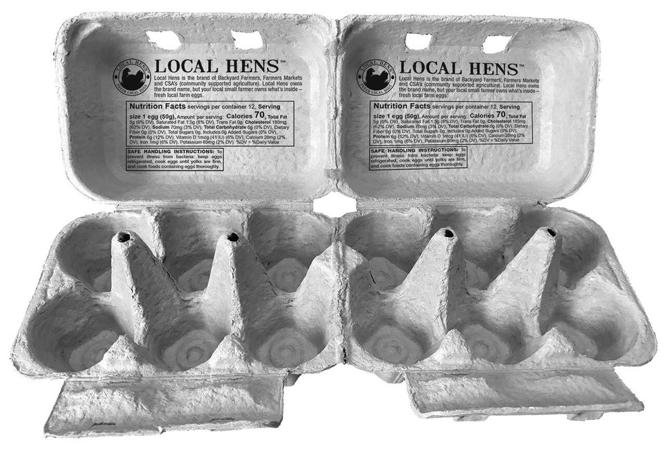 30-Dozen Corrugated Cardboard Egg Shipping Case