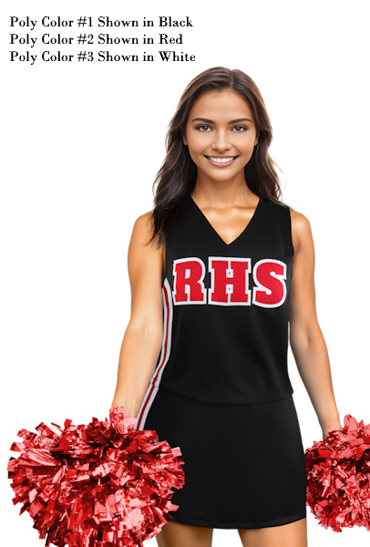 Custom Uniform Vest CF1246, or Vest/Skirt set