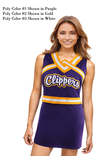 Custom Uniform Vest CF1674, or Vest/Skirt set