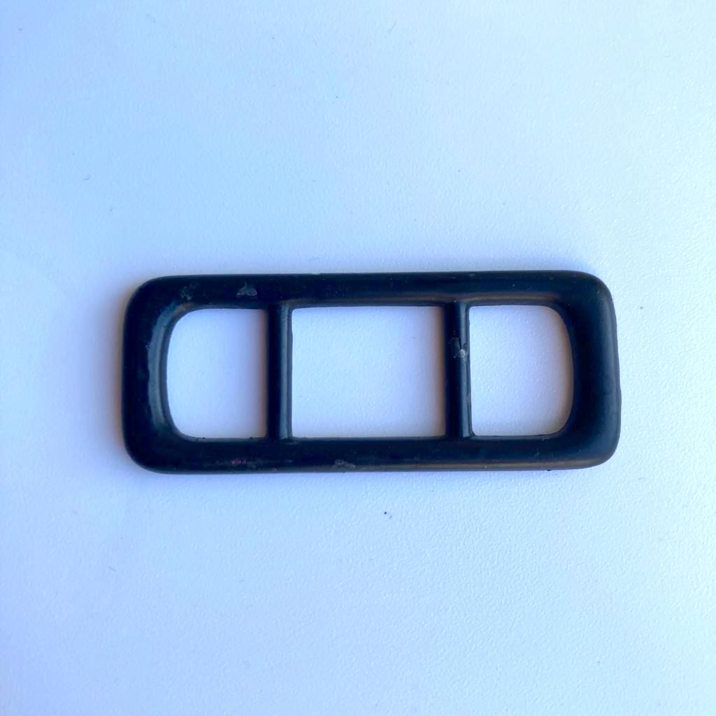Black Metal Rectangle Slide Buckle