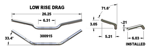 1" Drag Bars