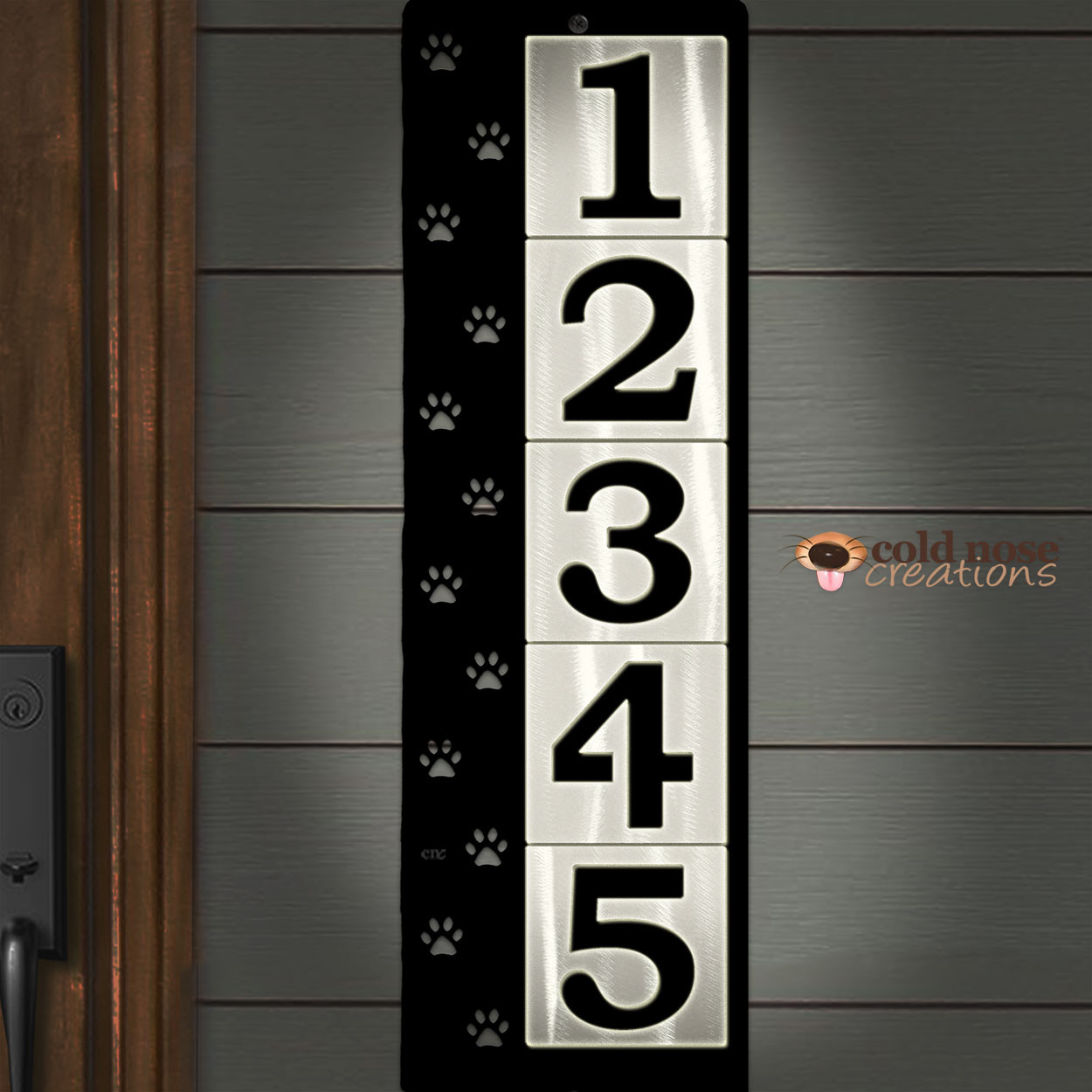 Dog Theme Cavalier King Charles Spaniel Reflective Address Number Tiles ...