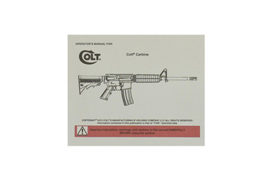 Colt Carbine Operators Manual