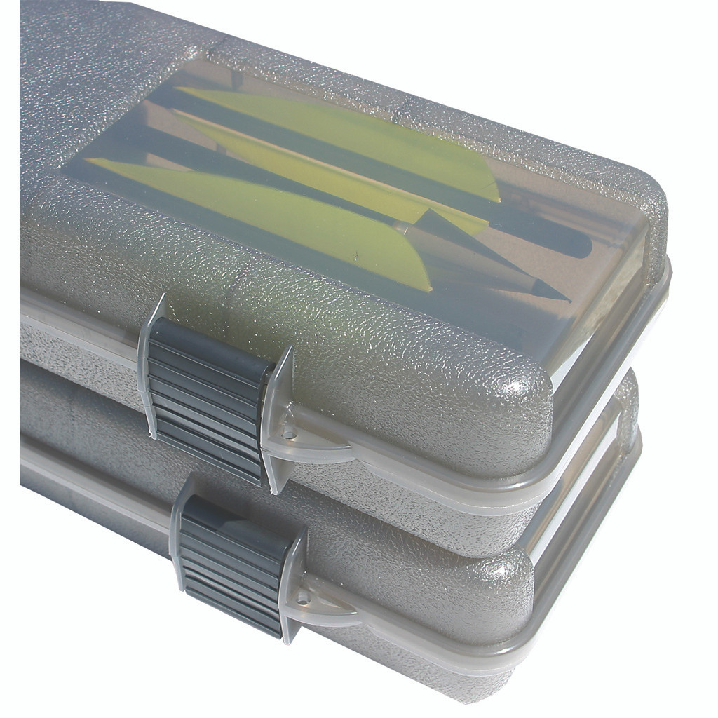 MTM Crossbow Bolt Case Smoke with Snap Over Latches - Holds 12 Bolts ...