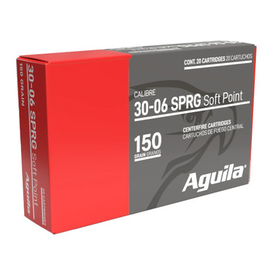 Aguila 30-06 Springfield Rifle Ammo - 150 Grain Soft Point | 20rd Box ...