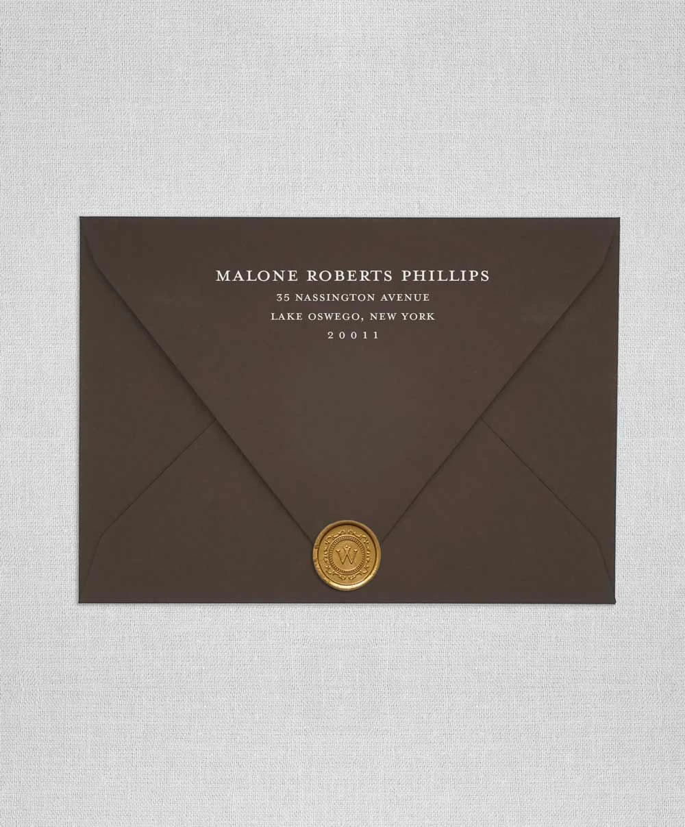 Baronial Envelope Size Chart