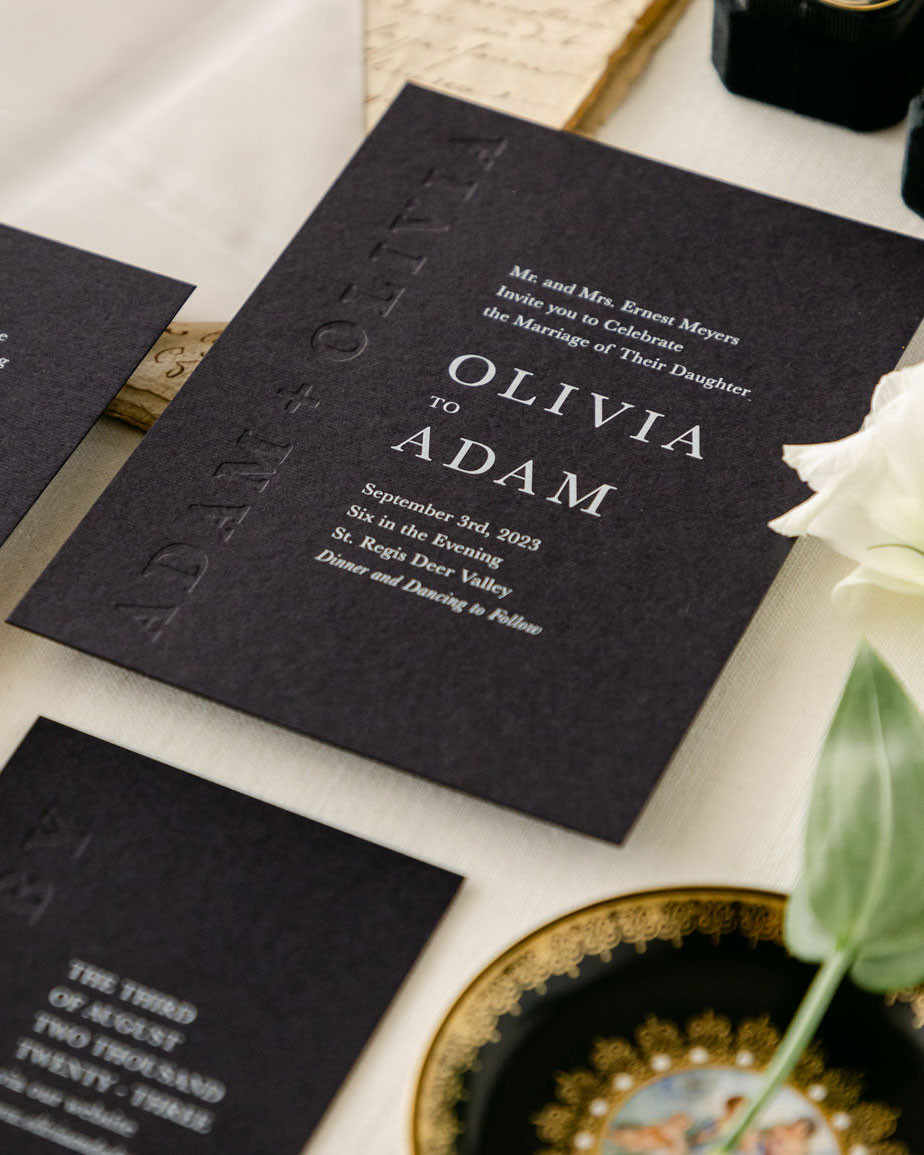 Black Tie Affair Wedding Suite | Sample - Wedding Invitations