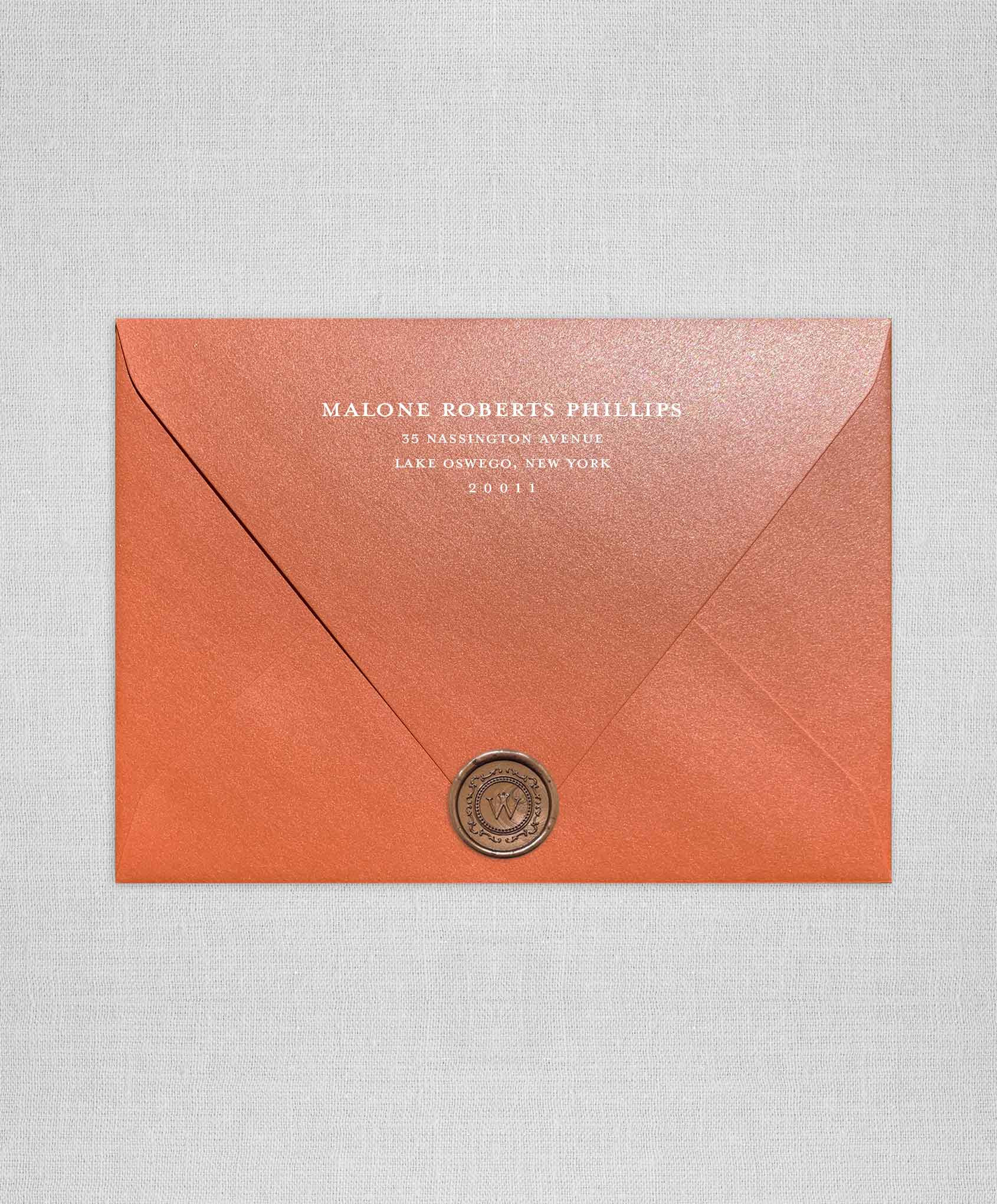 Flame Envelope (Metallic) | Sterling Stripes