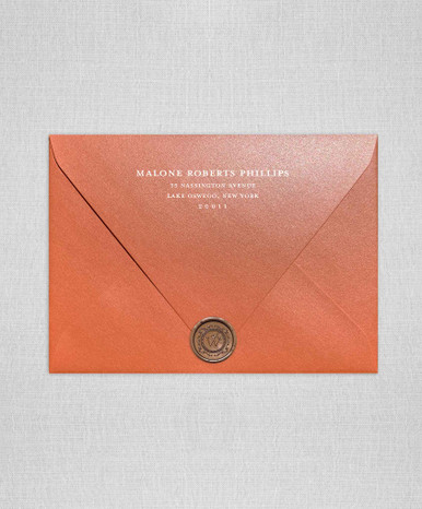 Flame Envelope (Metallic) | Sterling Stripes