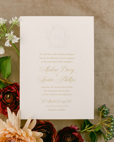 Regency Invitation | Sterling Stripes