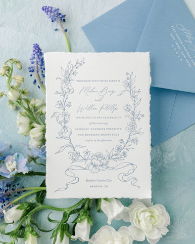 Secret Garden Wedding Invitation | Sterling Stripes