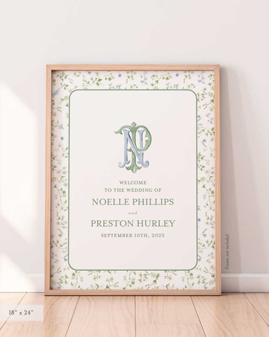 Allure Welcome Sign | Sterling Stripes