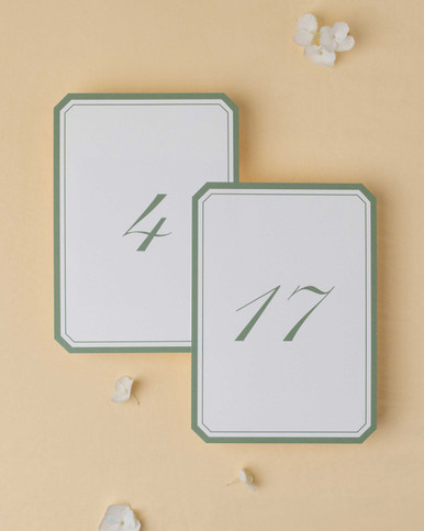 Emerald Table Numbers