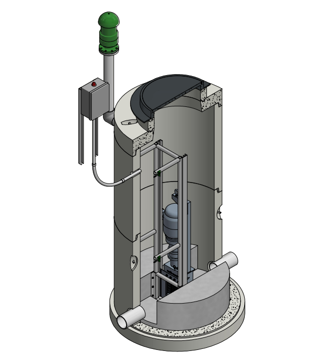 48" Dia. Channel Grinder System | Jensen Precast
