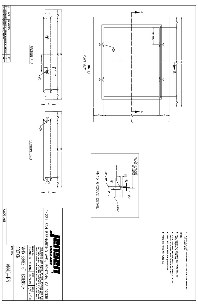 4860 Vault Neck Riser - 6 in. | Jensen Precast
