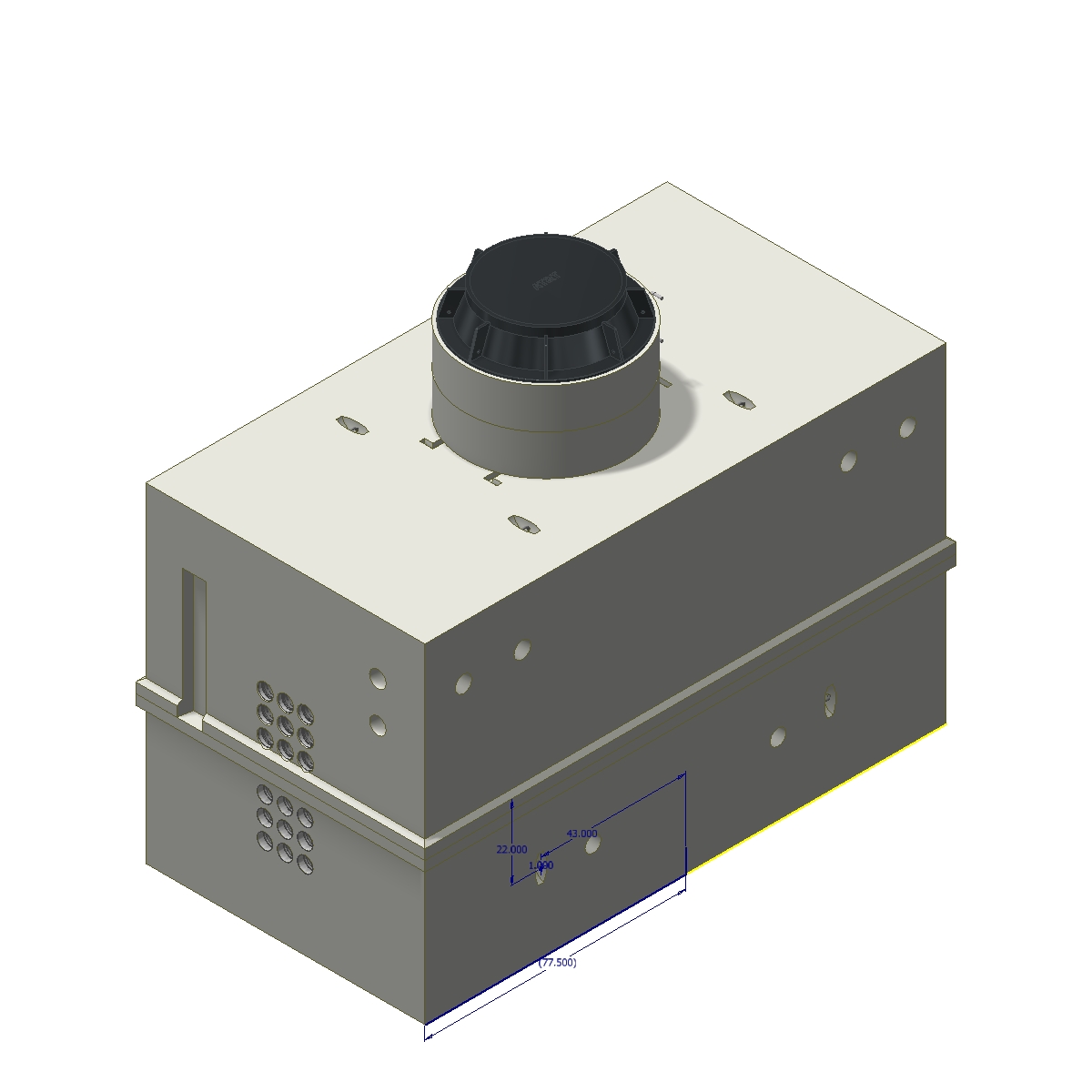 Center Duct Vault - 72144 w/ 36" dia. Access Point - AT&T Northern ...