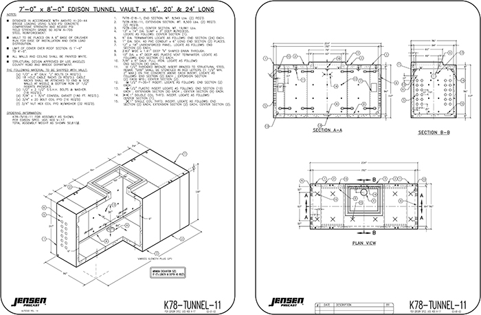 Tunnel Vault 8496 - Southern California Edison | Jensen Infrastructure