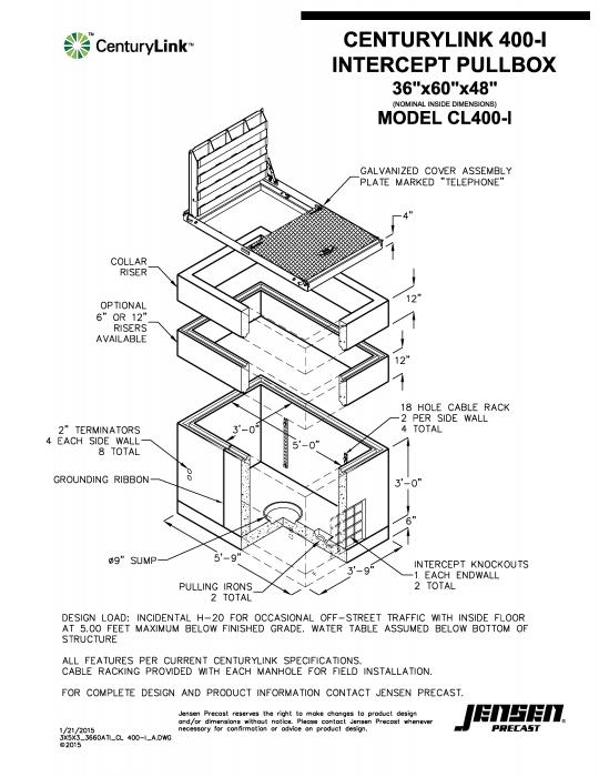Pull Box - CL400 - CenturyLink | Jensen Infrastructure