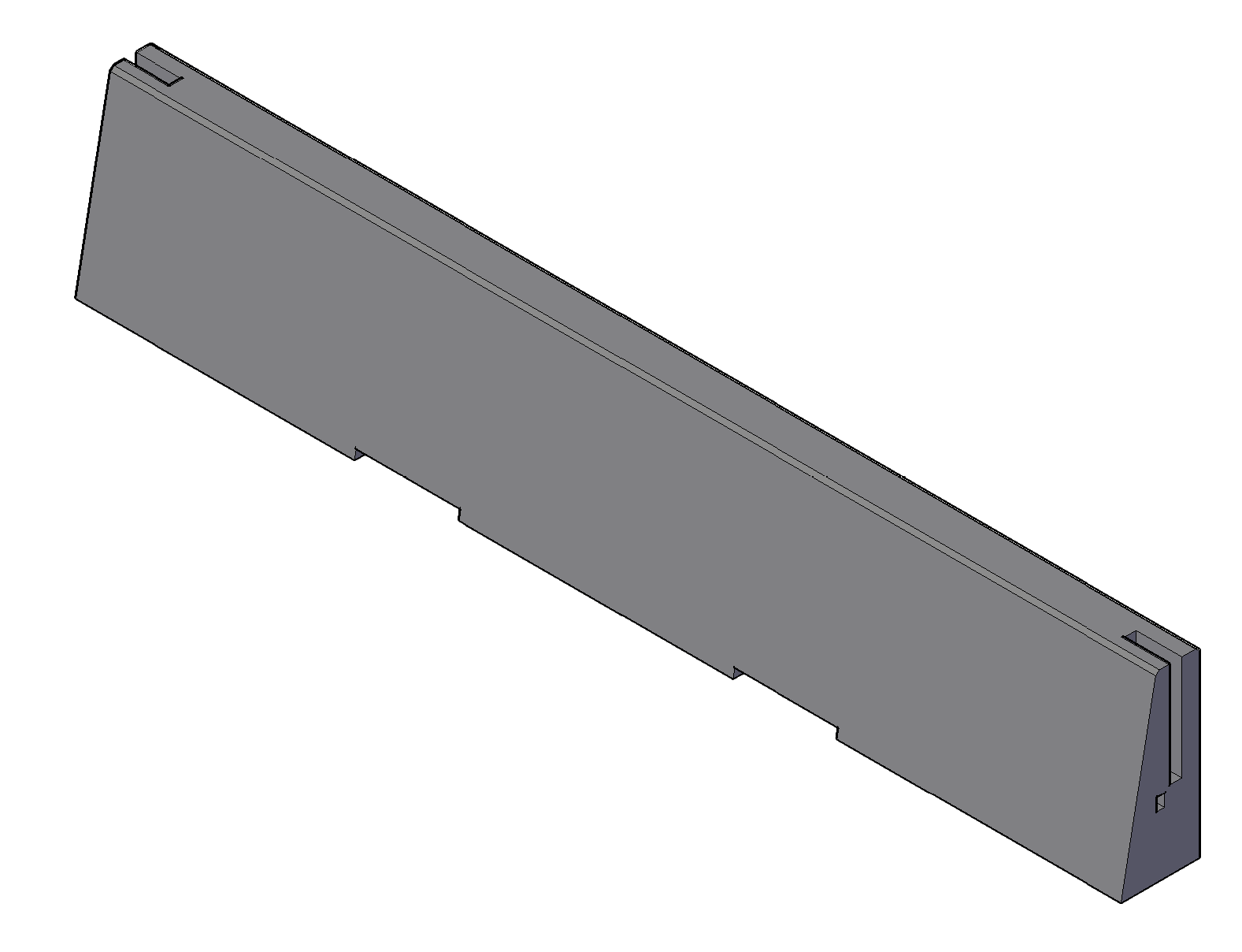 WSDOT 42” Vertical Back Single Slope Barrier | Jensen Precast