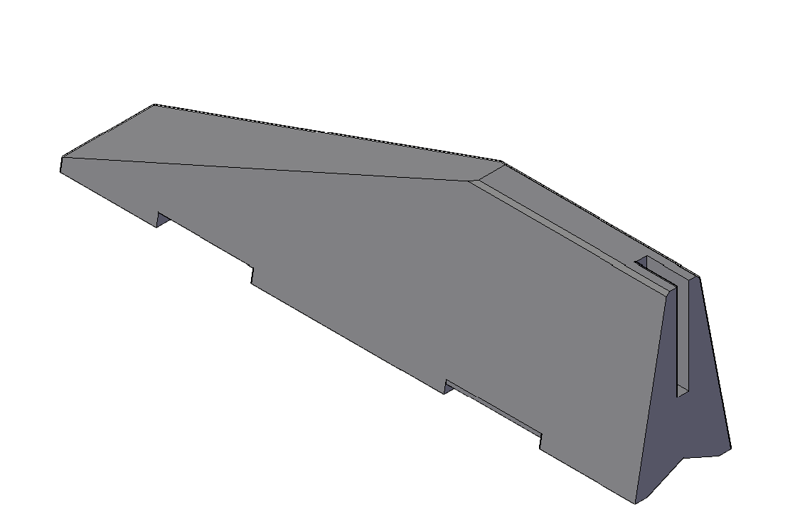 WSDOT 48” Single Slope Terminal End | Jensen Precast