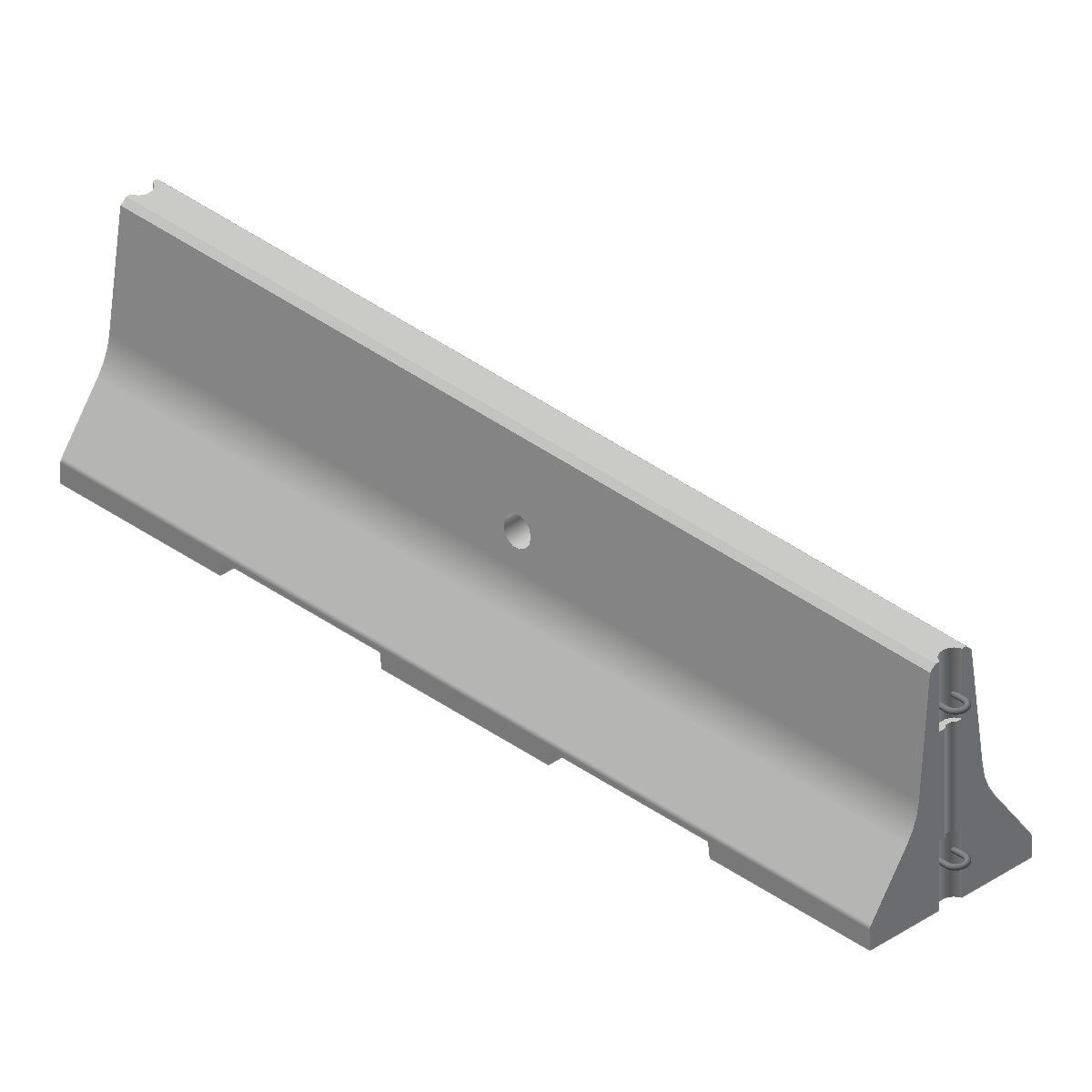 Highway Barrier - 10 ft. K-Rail with Bridge Pockets | Jensen Infrastructure