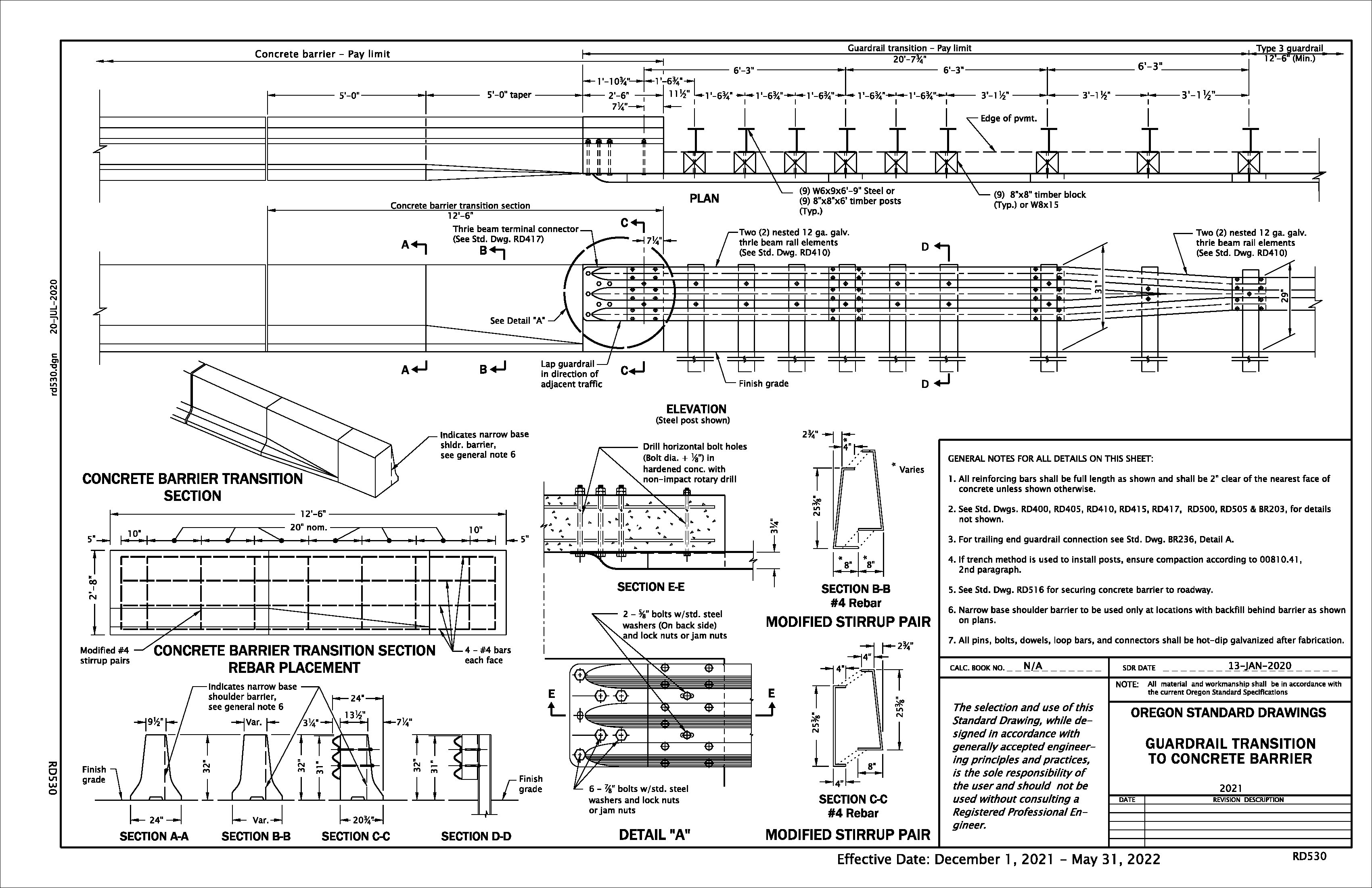 ODOT P&L to Guardrail Barrier | Jensen Infrastructure
