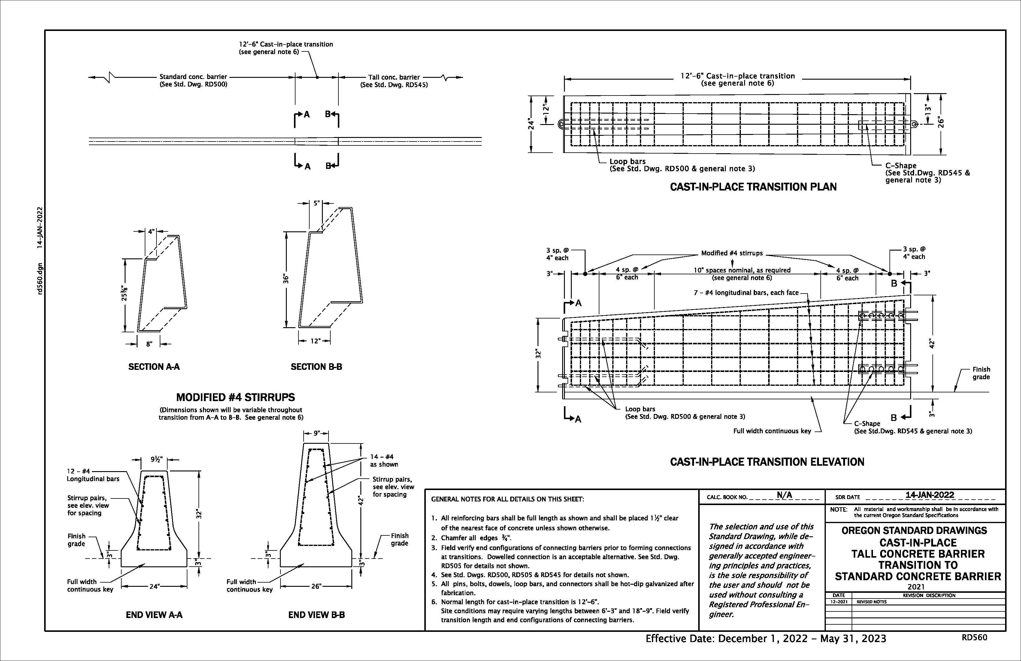 ODOT P&L Transition Barrier | Jensen Precast