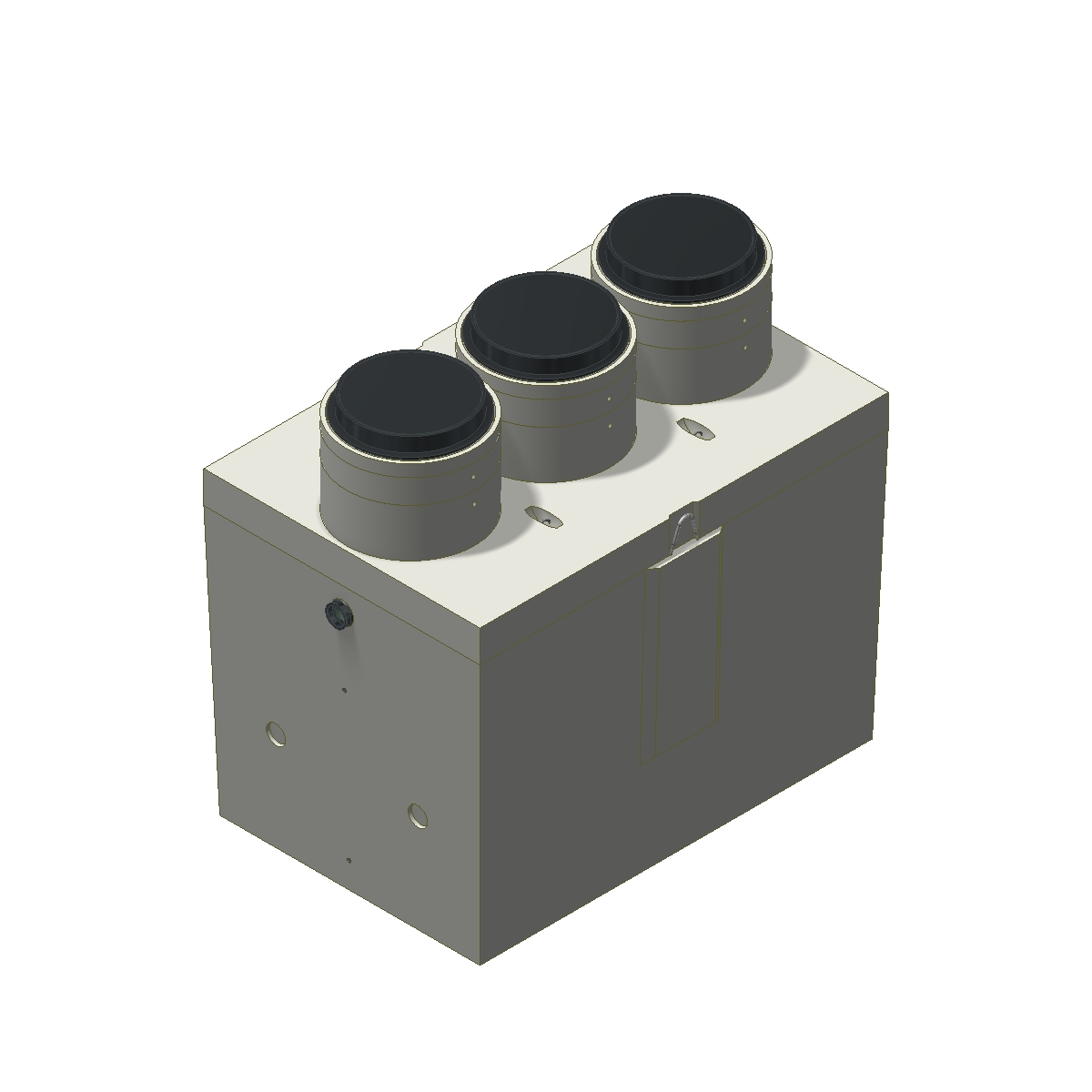 Traffic Rated Gravity Grease Interceptor - 1200 gal - Center Access ...