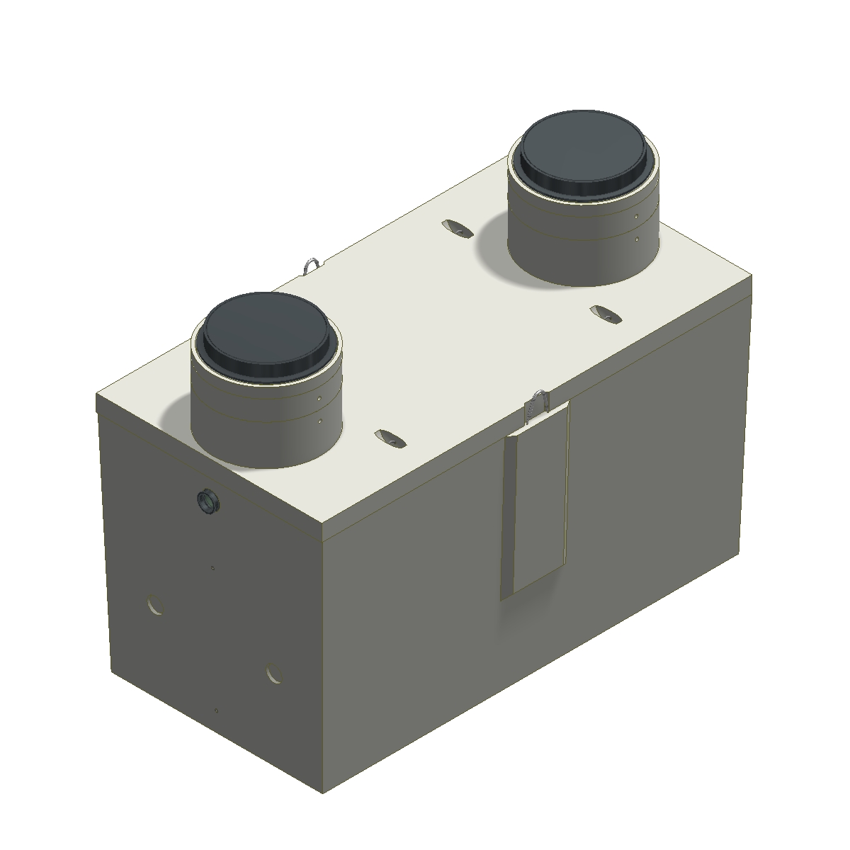 Traffic Rated Gravity Grease Interceptor - 1500 gal - End Access - JP ...