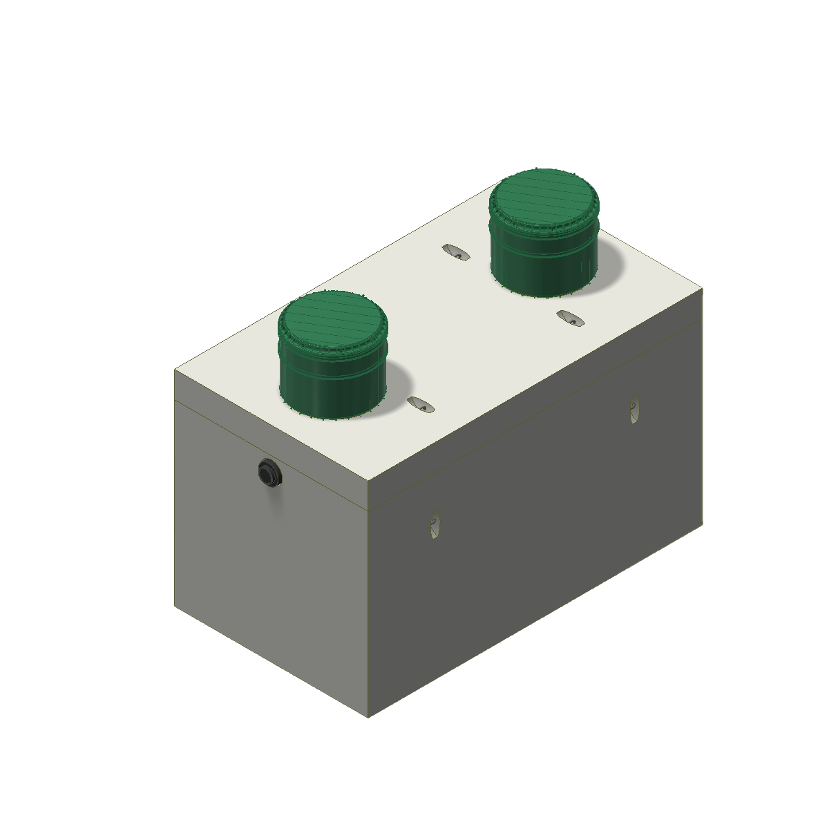 Above Ground Gravity Grease Interceptor - 1000 gal - End Access ...