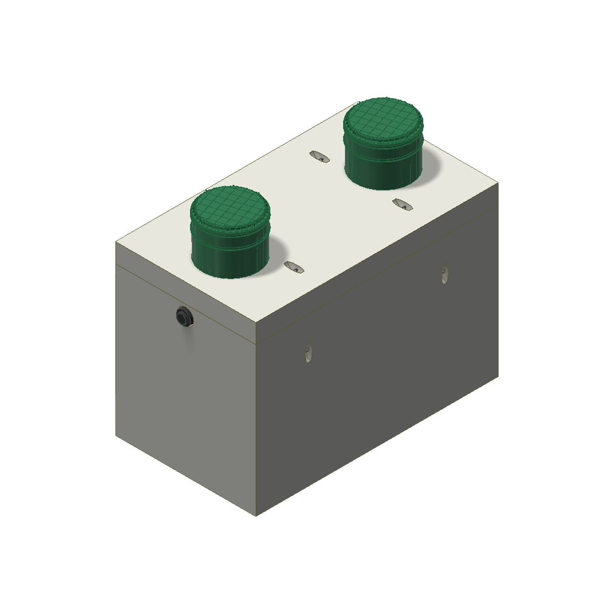 Above Ground Gravity Grease Interceptor - 1200 gal - End Access ...