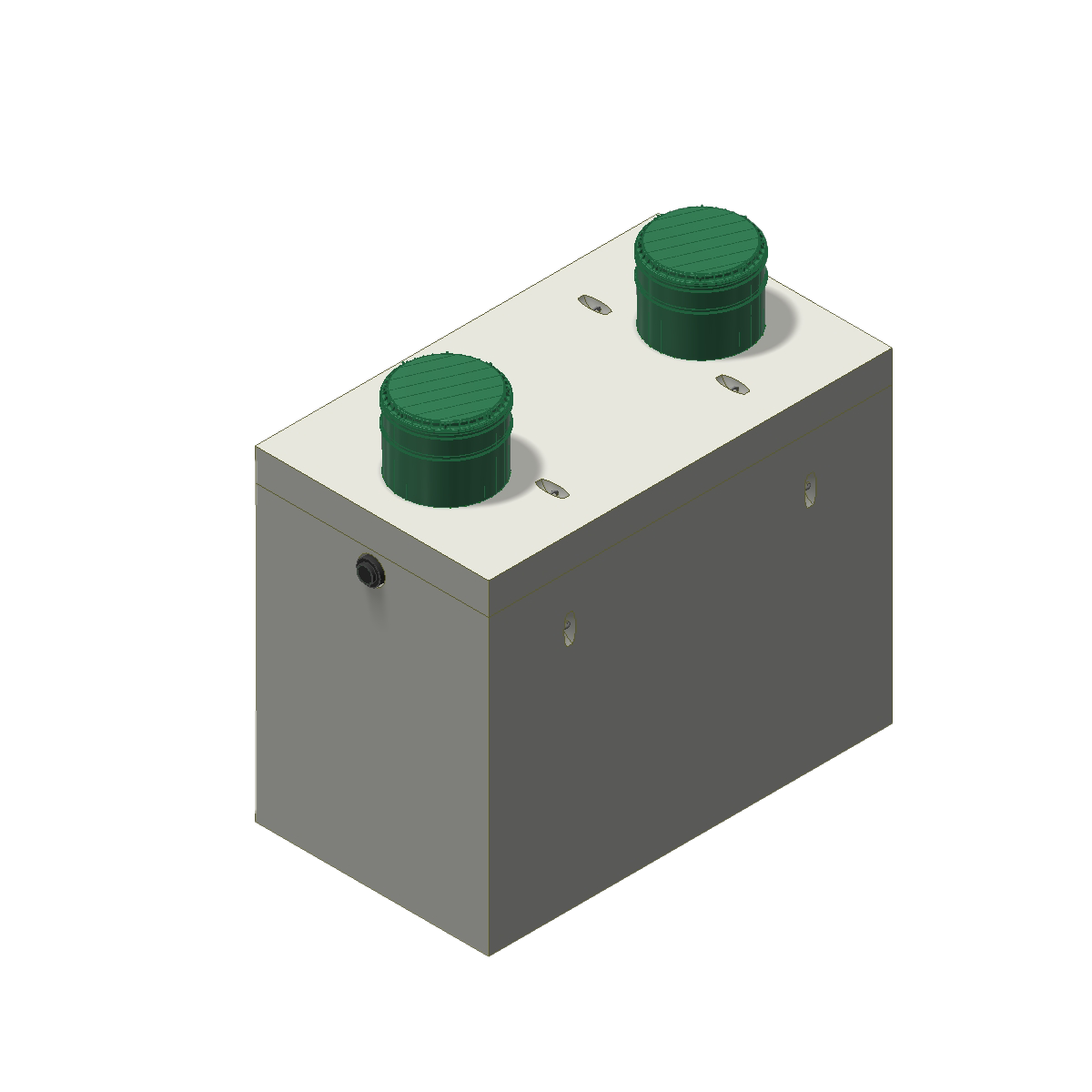 Above Ground Gravity Grease Interceptor - 1500 gal - End Access ...