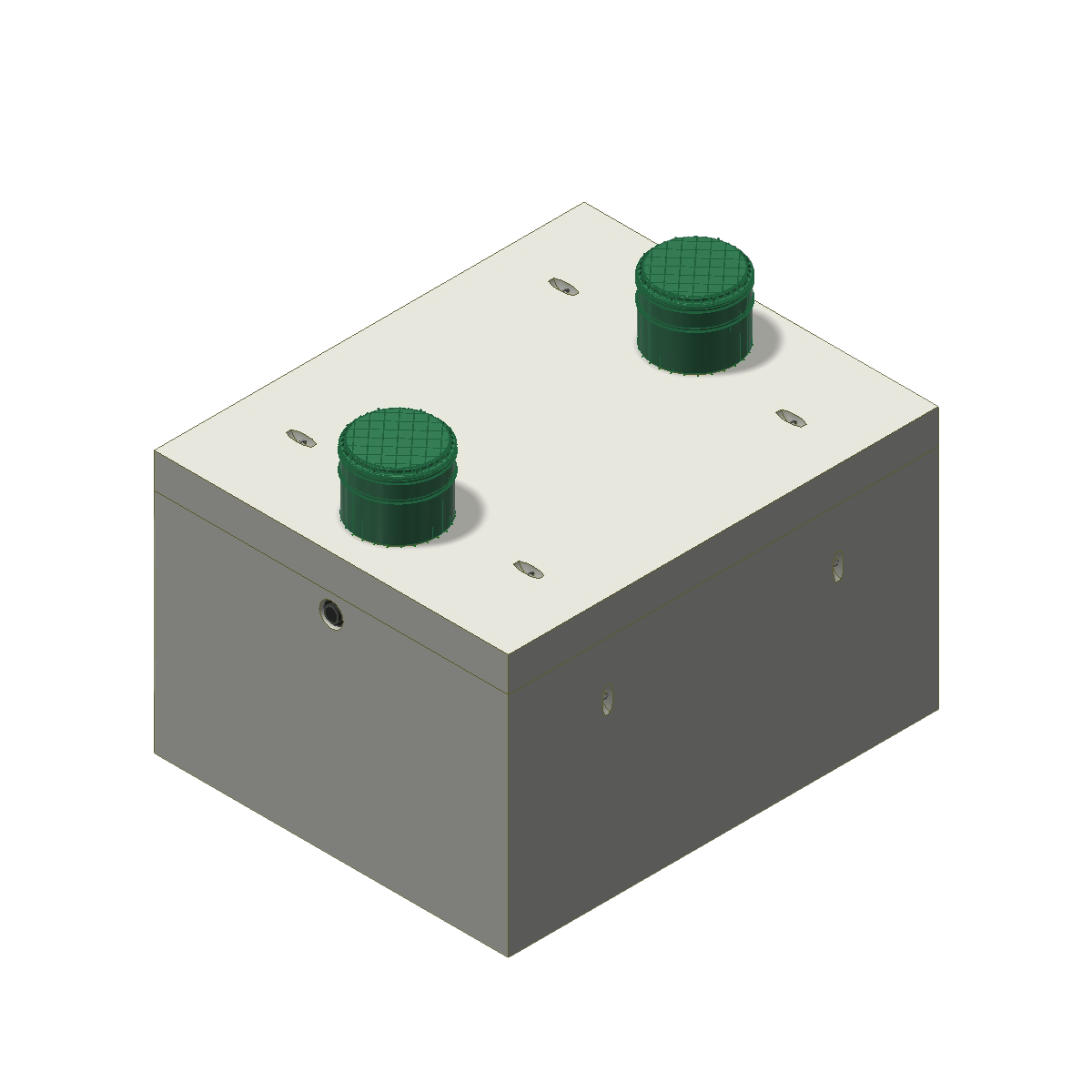 Above Ground Gravity Grease Interceptor - 2500 gal - End Access ...