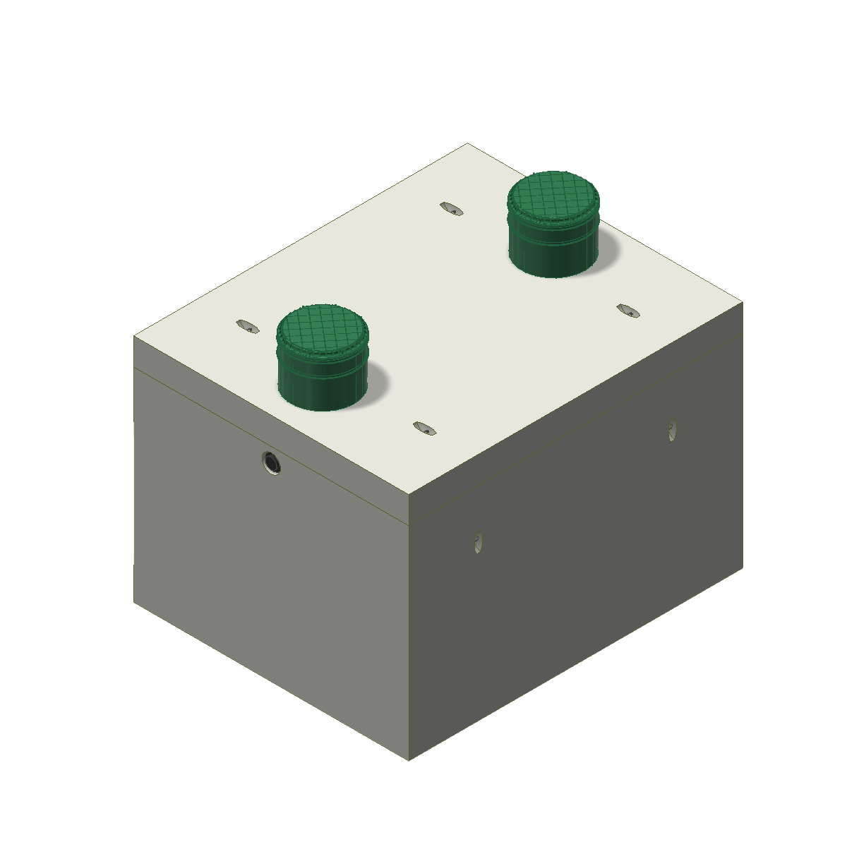 Above Ground Gravity Grease Interceptor - 3000 gal - End Access ...