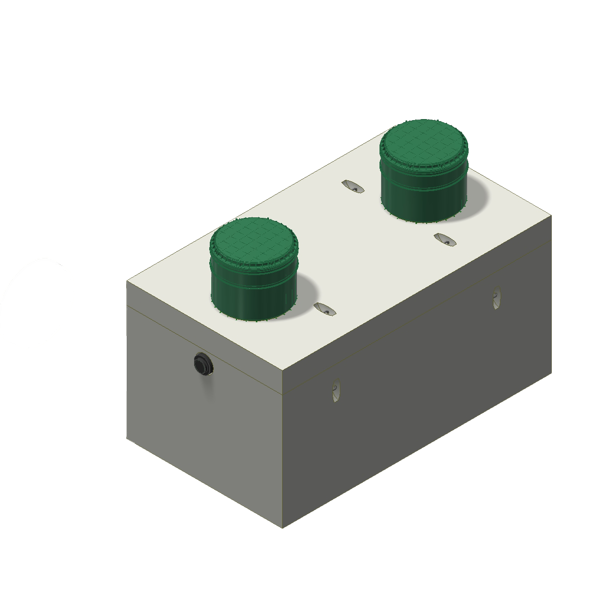 Above Ground Gravity Grease Interceptor - 750 gal - End Access | Jensen ...